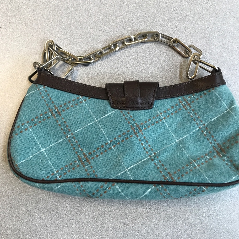 Cute Wool Satchel With Chain Handle - Gem
